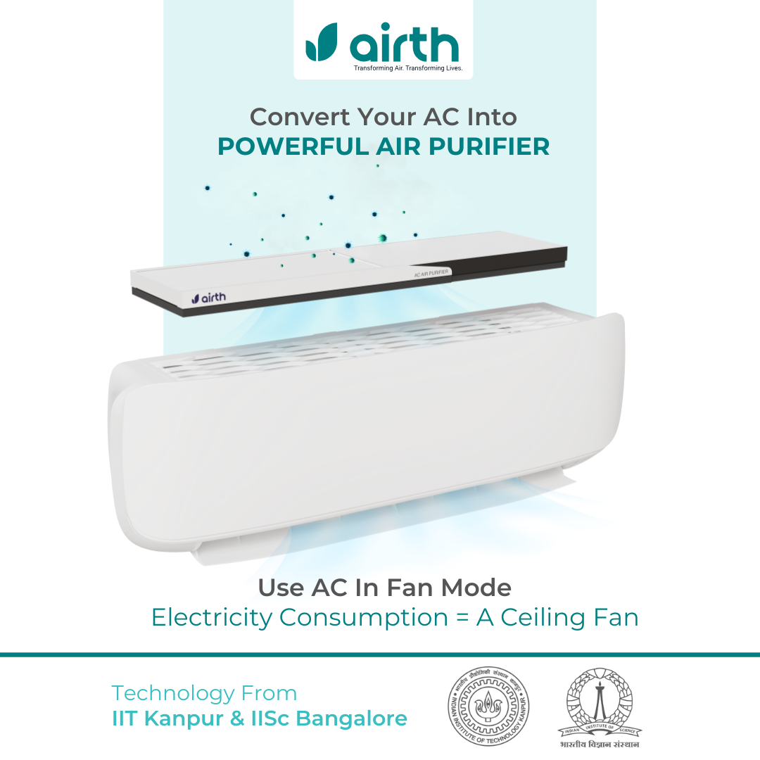 Inhale in the purest air with Airth air purifier for ac
