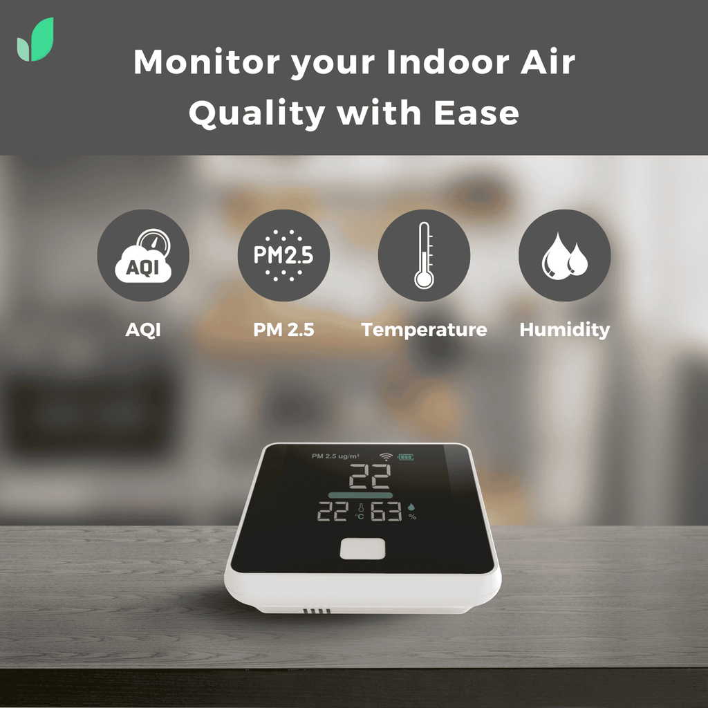 Easy check on AQI with our indoor air quality monitor | AIRTH