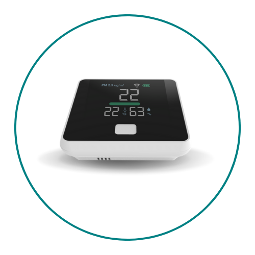 Easy check on AQI with our indoor air quality monitor